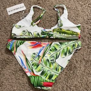 TiniBikini | Swim | Tini Bikini Palm Leaf Swimsuit Set | Poshmark